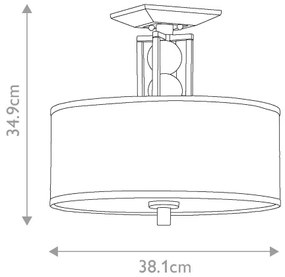 Elstead KL-CELESTIAL-SF - Přisazený lustr CELESTIAL 3xE27/100W/230V
