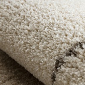 Dywany Łuszczów, Kusový koberec Fusion 8299 cream/beige, 80x150, bílá, kancelář