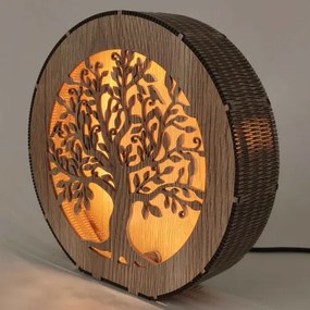 Strom života LED lampa | Dřevěná dekorace domova| SENTOP LED0602