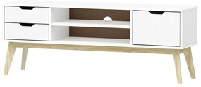 IDEA TV stolek 1 dveře + 2 zásuvky BONITO bílý lak
