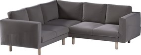 Potah na pohovku IKEA Norsborg rohová 4-místná barva hnědá látka sametová