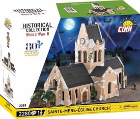 Cobi 2299  francouzský kostel sainte-mère-église den d 1944