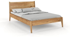 Dubová postel Radom - bezbarvý olej  , Dub přírodní, 160x200 cm