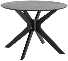 OnaDnes -20% Scandi Černý dubový jídelní stůl Luella 105 cm