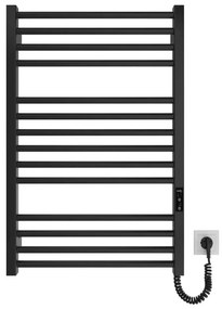 Mario-Radiators Koupelnový žebříkový radiátor HF DERBY 170W/230V 77x53 cm černá 6.1.0402.06.BM
