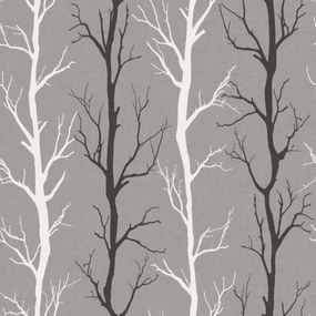 DekorTextil Dekorační látka nebo závěs Blackout - Strom šedý ROZMĚR: hotový závěs (v x š): 240 x 138 cm - 1 ks