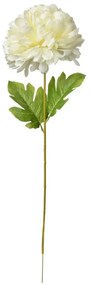 Velká umělá květina bílá pivoňka – 80 cm