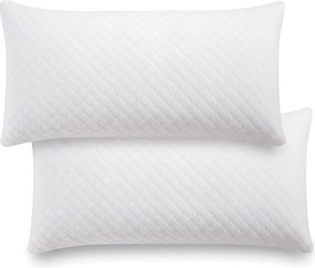 Juskys Polštáře s paměťovou pěnou, 2 kusy Velikost: 80 × 40 cm