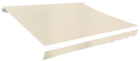 Náhradní plachta na markýzu krémová 350 x 250 cm polyesterová 143702