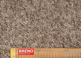 Breno Metrážový koberec OLYMPIC 67 - hnědý, šíře 400 cm, Hnědá