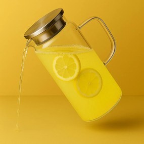 Skleněný džbánek s víkem CLARA 1,9 L transparentní