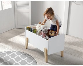 Bílý dětský úložný box 80x39x48 cm Kiddy – Vipack