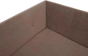 Válenda AURIA UNI 90x200 s úložným prostorem, hnědá Taupe Trinity 06 Kondela 0000395672