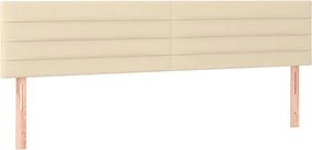 Box spring postel s matrací krémová 160x200 cm textil 3129806