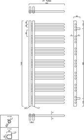 Sapho Dorlion 500 x 1200 mm 1130-51 otopné těleso bílá