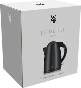 WMF Stelio černá / Rychlovarná konvice / 2400 W / 1,7 l / nerez