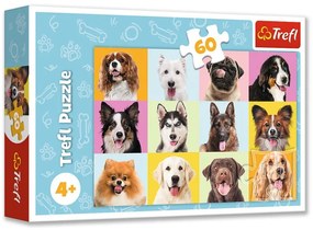 17374 TREFL Detské puzzle - Sweet dogs - 60ks