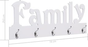 Nástěnný věšák FAMILY 74 x 29,5 cm 284245