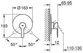 Grohe Lineare - Páková sprchová baterie, chrom 19296001