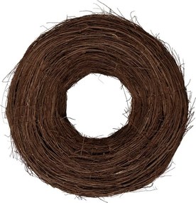 Přírodní hnědý proutěný jilmový věnec Elm L - Ø 60*18 cm