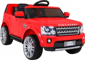 Ramiz Land Rover Discovery elektrické auto pro děti červené SUV + dálkové ovládání