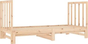 Výsuvná postel 2x (90 x 190) cm masivní borovice 3124767