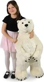RAPPA Plyšový medvěd lední 100 cm / ECO-FRIENDLY / od 0 měsíců