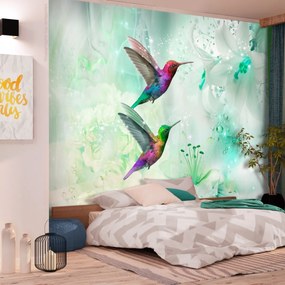 Fototapeta - Colourful Hummingbirds (Green)