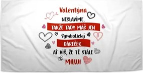 Sablio Ručník Valentýna neslavíme ... - 50x100 cm