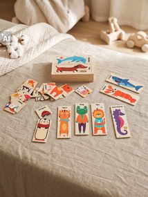 Sinsay - Dřevěné vzdělávací puzzle se zvířaty - vícebarevná
