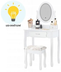 Toaletní stolek Klasik Wavy s LED osvětlením