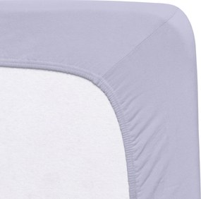 Florella Prostěradlo Avance Jersey Elastan Lila, 90-100x200-220 cm