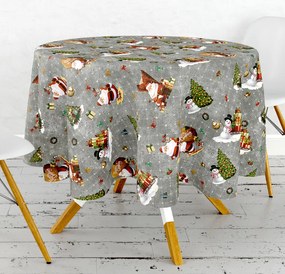 Ubrus PVC kulatý FL-1334-04 – Vánoční pohádka (různé velikosti)