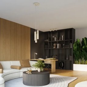 Stropní svítidlo SOLLUX KARBON 3L krémová GU10 3x10W bez žárovek SL.1600