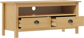 TV stolek Hill medově hnědý 110x40x47 cm masivní borové dřevo 288923
