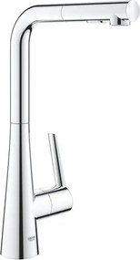 Grohe Zedra dřezová baterie s vytahovací sprškou, 2 proudy chrom 32553002 G32553002