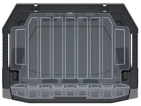 Úložný box uzavíratelný 39,6 × 29 × 28 cm, černá