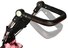 Creative Corner Trike Fix V3 tříkolka 3v1 kočárek kolo 360 otočné volné kolo růžová