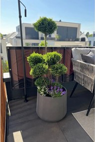 Květináč TROPICO, sklolaminát, výška 38 cm, antracit