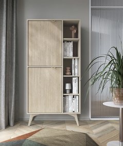 PSK Regál NATURAL, Písková/Scandi 80 cm