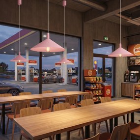 Sollux Lighting Závěsné svítidlo NOX 40 růžové