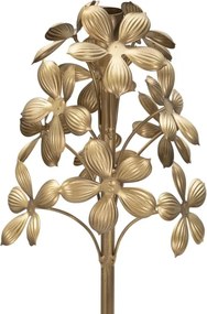 Kovový svícen Flowy 118 cm zlatý