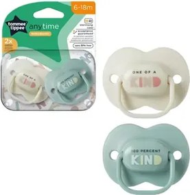 Tommee Tippee CTN Dudlík silikon Any Time 2ks 6-18m - více barevných v