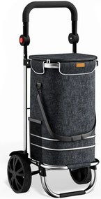 Jurhan Nákupní taška na kolečkách EASY, 50l, černá