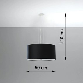 Sollux Lighting Lustr OTTO 50 černý