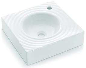 Bathco 0081 - Umyvadlo na desku GOTA 45x45 cm porcelán/bílá