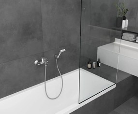 Hansgrohe Vernis Shape, nástěnná vanová baterie, černá matná, 71450670