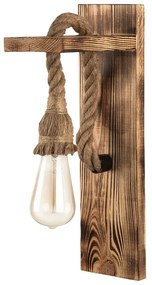 Nástěnné svítidlo v přírodní barvě Woody – Squid Lighting
