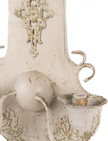 Béžová antik nástěnná kovová lampa Anelli - 40*18*70 cm E14/ 2*25W