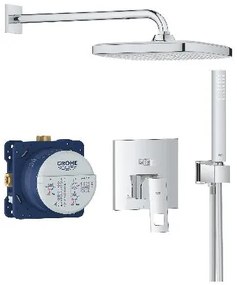 Grohe Eurocube - Sprchový set s baterií pod omítku, 250 mm, 1 proud, chrom 25239000